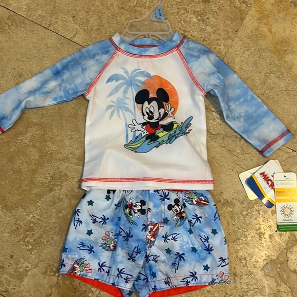 Disney | Swim | Mickey Mouse Swimsuit Set Size 36m | Poshmark